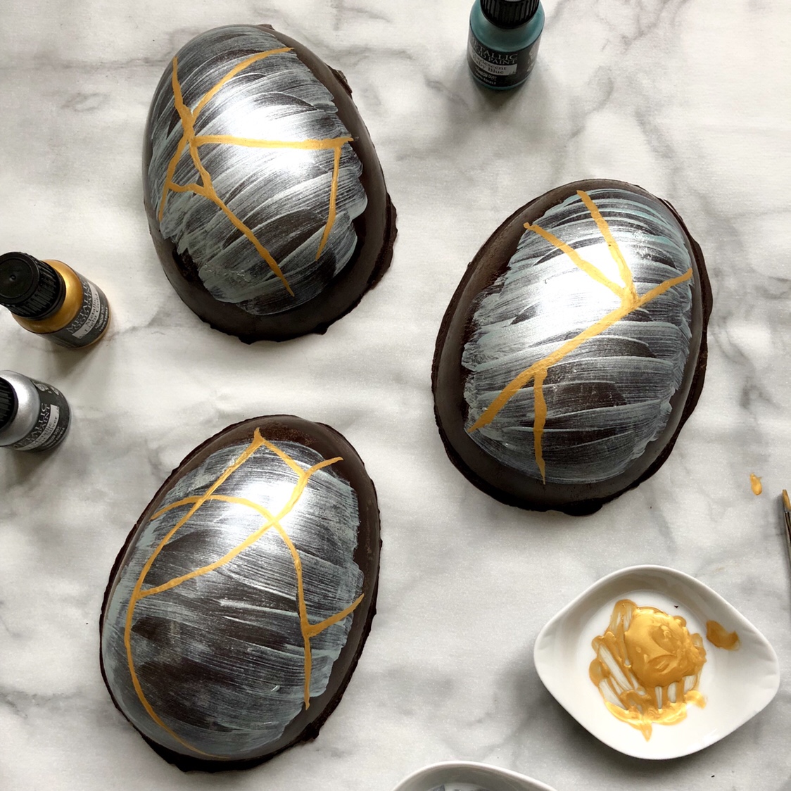 Homemade Kintsugi Easter Eggs | A Year in Dinners